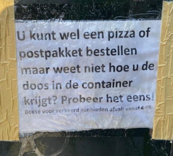 Hier 21 mensen die weer super passief-agressief bezig zijn geweest